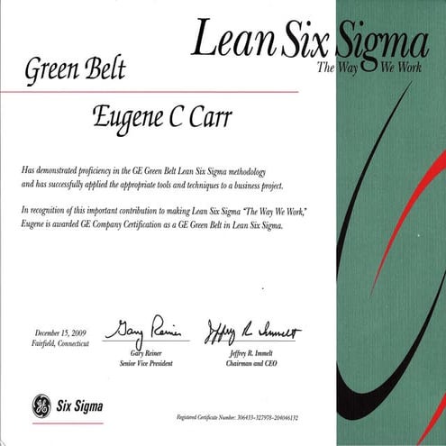 Lean Six Sigma Certification | PDF