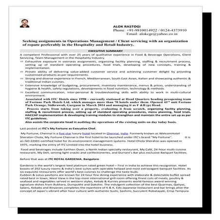 RESUME - ONS - L - JULY 2015 | DOC