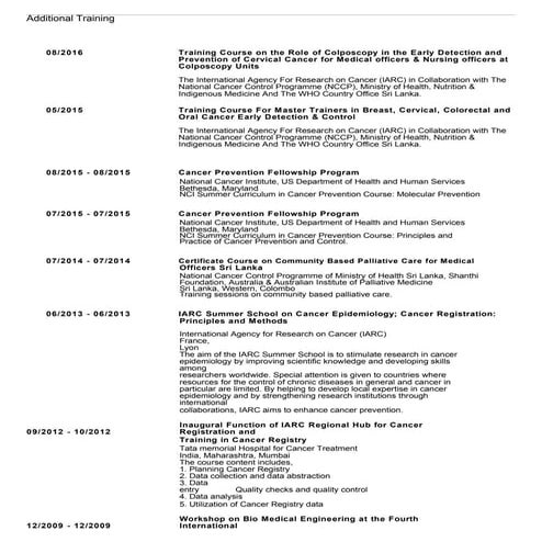 ADDITIONAL TRAINING | RTF