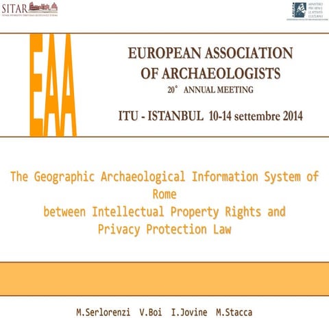 The Geographic Archaeological Information System of Rome between ...