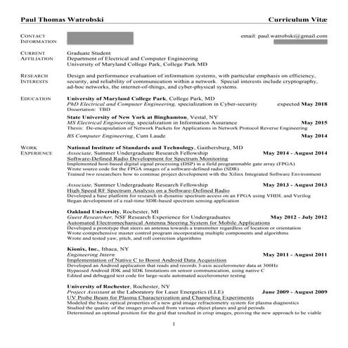 PTW_CV | PDF | Education