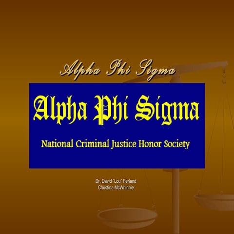 Alpha Phi Sigma Proposal PPT | PPT