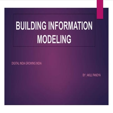 BUILDING INFORMATION MODELING PRESENTATION FInal | PPT