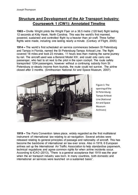 Air transportation history | PDF | Air Travel | Travel Type