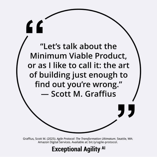 Want a clever, self-aware take (quote) on the Minimum Viable Product ...