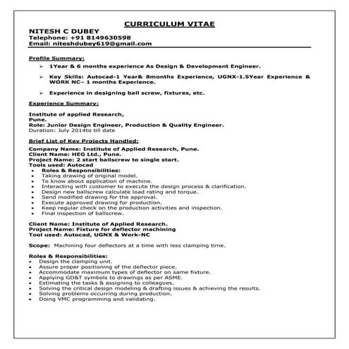 Gaurav_Resume | DOC