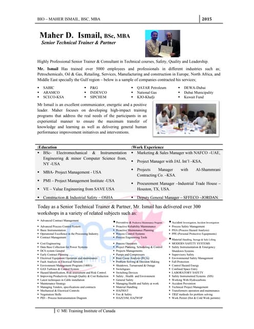 Aramco Approved HSE-M CV | PDF