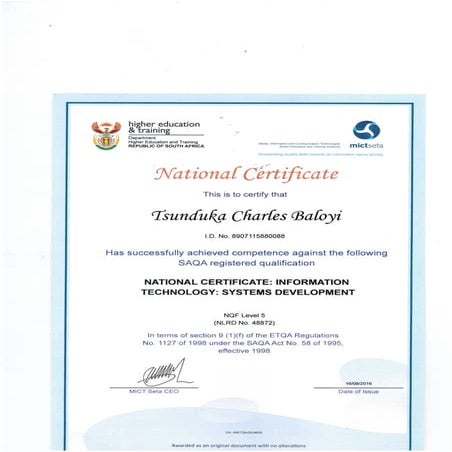 System Development L5 | PDF