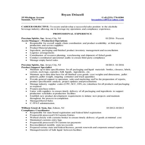 Bryan Driscoll Resume | DOCX