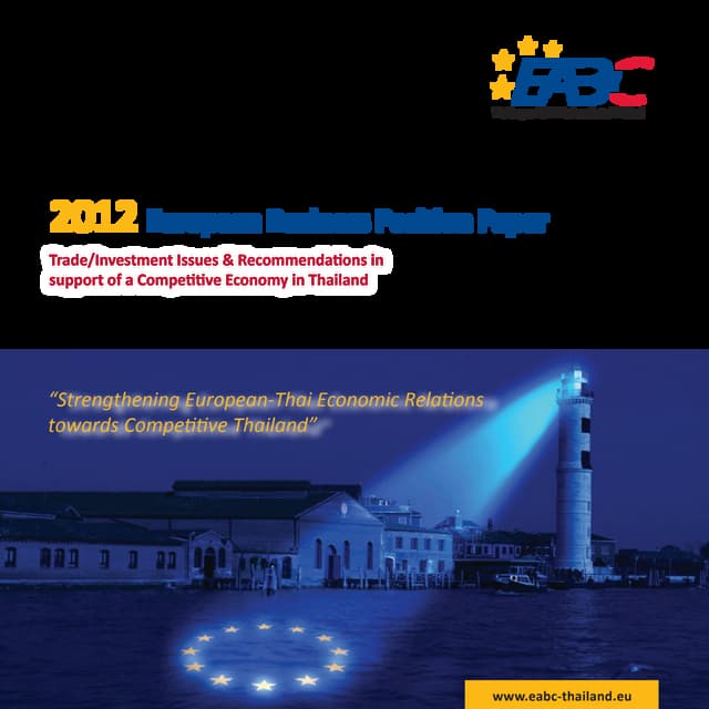 2012 EU Business Position Paper | PDF