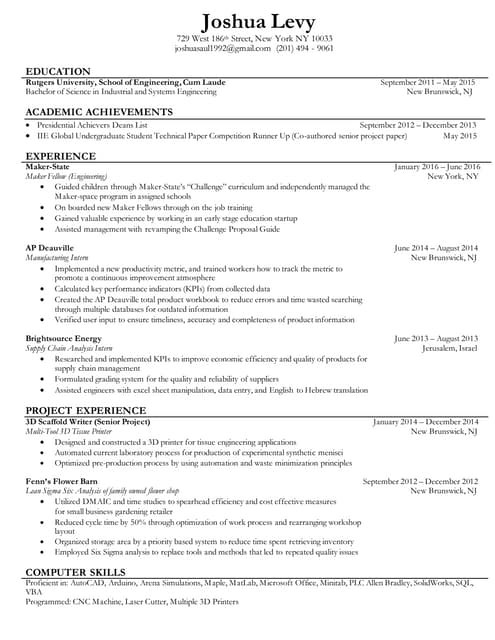 Darrian parker resume (mba) | PDF