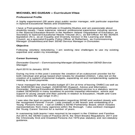 MICHAEL MC GUIGAN CV 1.17