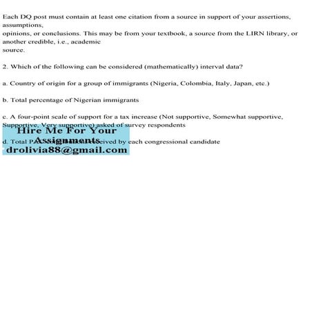 Each DQ post must contain at least one citation from a source in sup.pdf