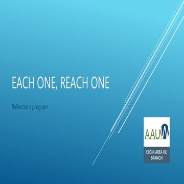 Each one, reach one pp | PPTX