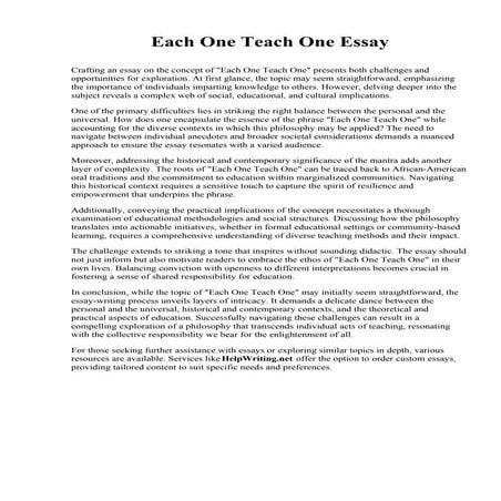 Each One Teach One Essay.pdf