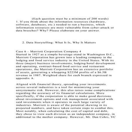 (Each question must be a minimum of 200 words)1. If you think .docx