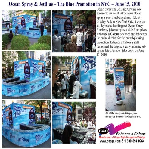 EaC Ocean Spray Jet Blue Event June 2010 | PDF