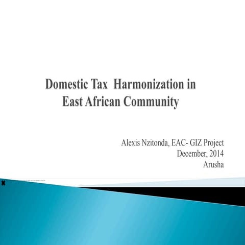 Tax Harmonisation in the East African Community | PDF