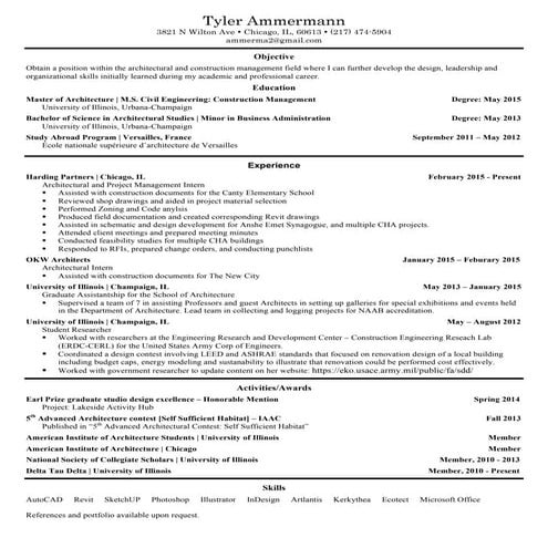 Tyler Ammermann Resume | PDF