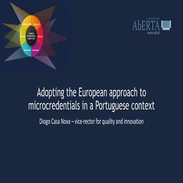 Diogo Casa Nova (Vice-rector for Innovation and Quality, Universidade ...