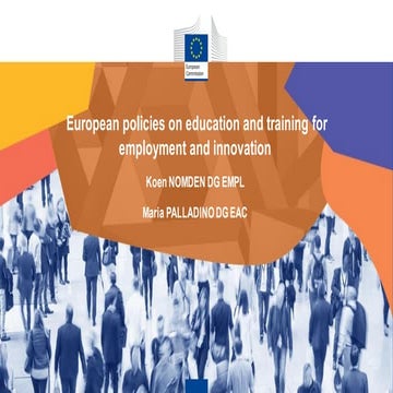 [EMC-LM 2nd convention] European policies on education and training for employment and ...