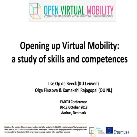 Opening up Virtual Mobility: a study of skills and competences | PDF