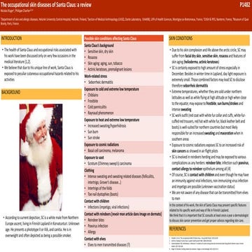 The skin of Santa Claus EADV 2018, Poster 1482 | PDF