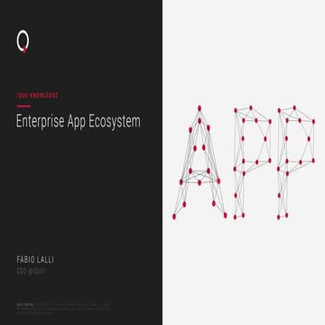 Enterprise App Ecosystem: the benefits of a mobile, scalable and ...