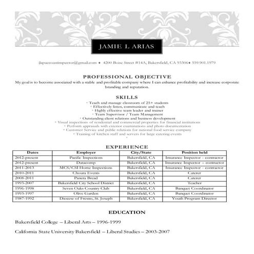 jamie arias resume | DOCX