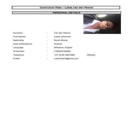 CV Lukas 20161216 | PDF