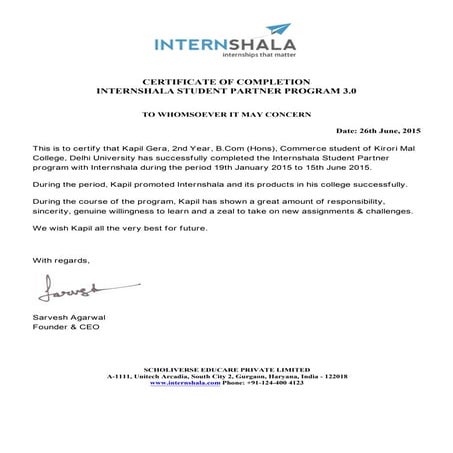 Internshala | PDF | College Education | Education