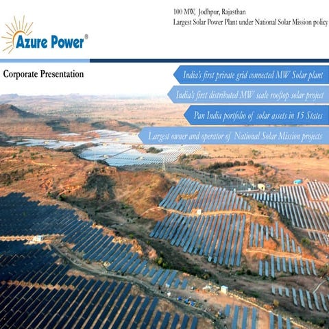Azure Power- Corporate Presentation | PDF