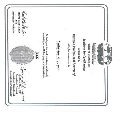 CPS Certificate | PDF