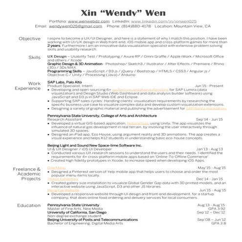 Wendy_CV_UXDesign6 | PDF