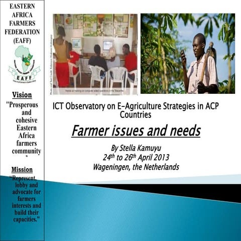 Farmer ICT needs and issues | PPTX