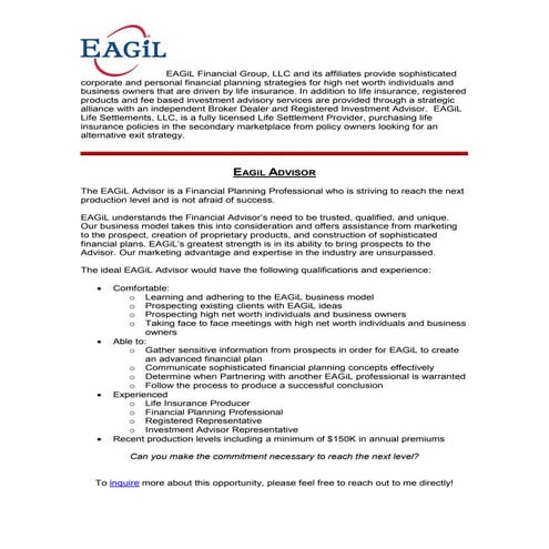 EAGiL Advisor (IDEAL) | PDF