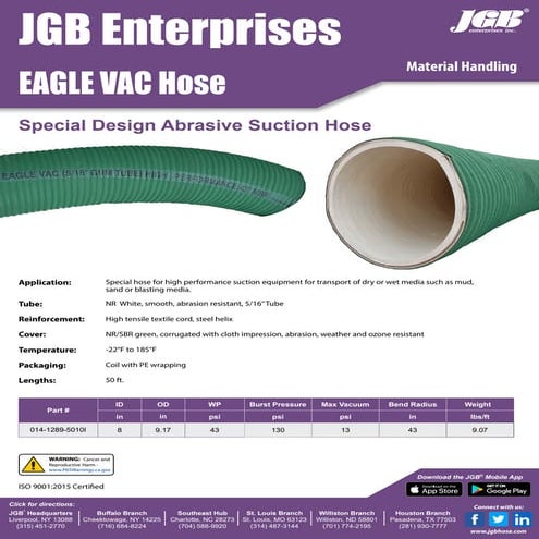 EAGLE VAC Hose - Material Handling Hose | PDF