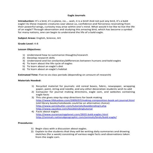 Eagle journals | DOCX