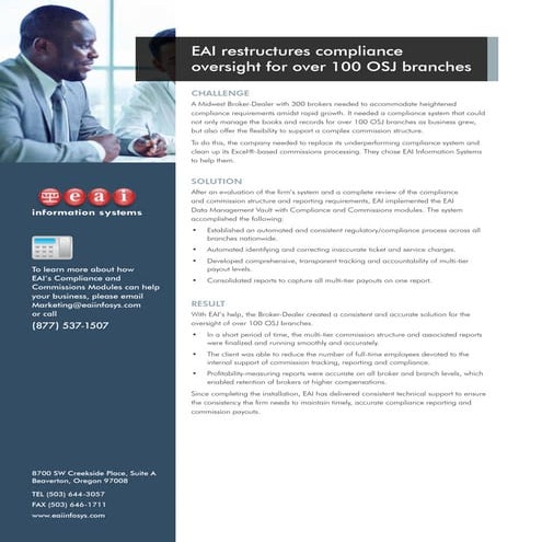 EAI Customer Success: Midwest Broker-Dealer | PDF