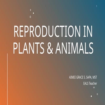 Eals Q2 Wk3 Reproduction Asexualsexual Pptx