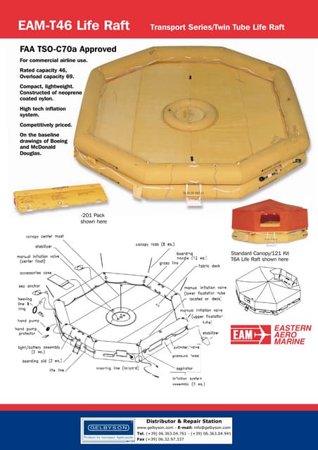 T6AX LIFE RAFT - EAM WorldWide - Gelbyson.com