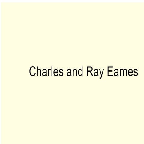 Eames | PPT | Science