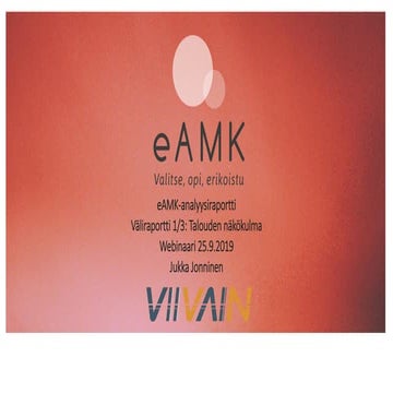 €AMK – CampusOnlinen talousvaikutukset ammattikorkeakouluille | PDF