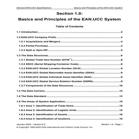 EAN.UCC Basic and Principal | PDF
