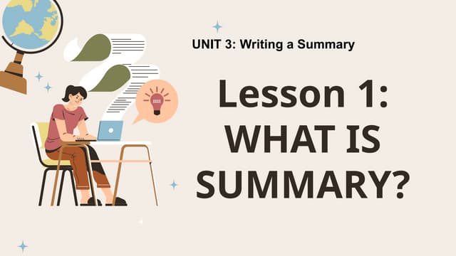 3. EAPP - Summarizing Techniques.pptx