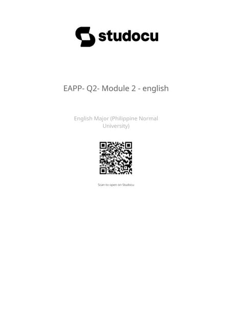 EAPP Quarter 2 – Module 2 Stand on Issues Supported by Factual Evidences.pdf | Educational ...