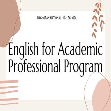 EAPP-M1.pdf english for Academic Professional Program | PDF | Education