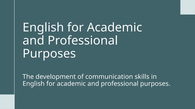 INTRO TO EAPP ACADEMIC TEXT AND NON ACADEMIC | PPT