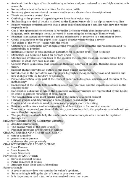 EAPP Grade 11 Concept paper | PPTX | Science