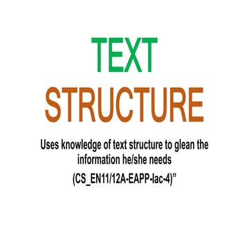 eapp-text-structure.pptx and other stuff | PPTX